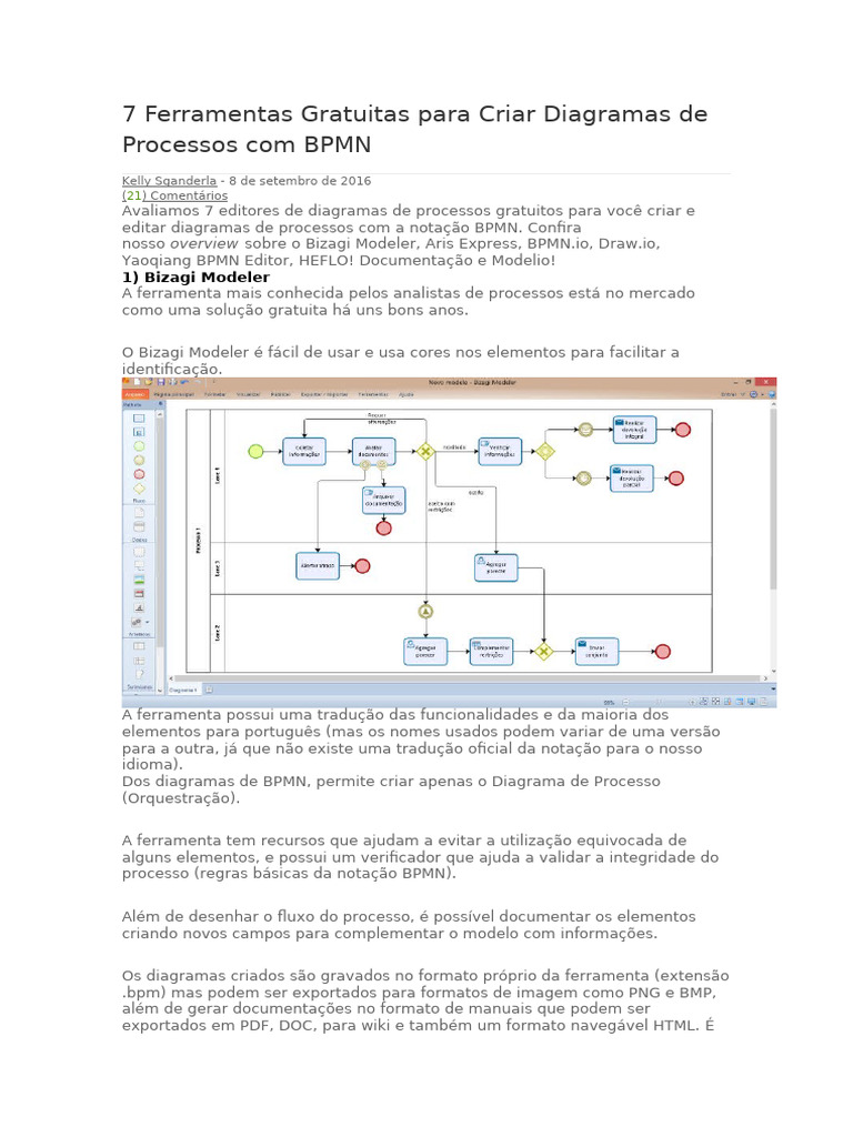 7 Ferramentas Gratuitas para Criar Diagramas de Processos Com BPMN ...