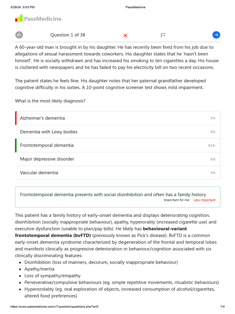 Geriatrics 1 | PDF | Dementia | Alzheimer's Disease