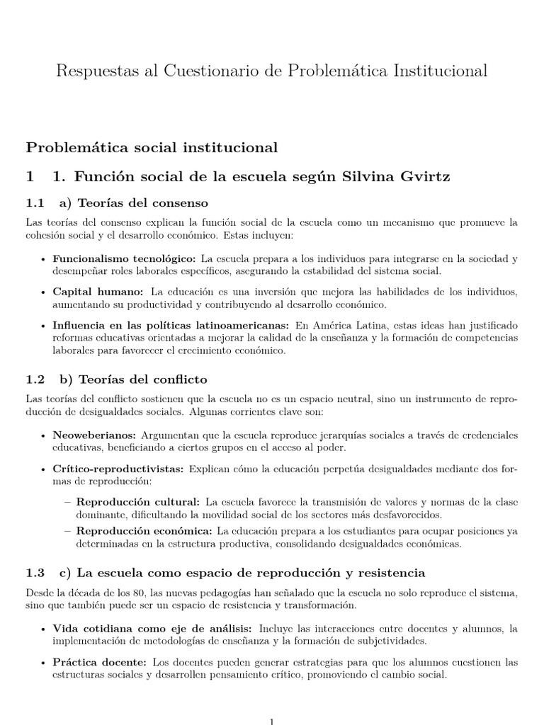 Problematica_Institucional | PDF | Enseñando | Escuelas