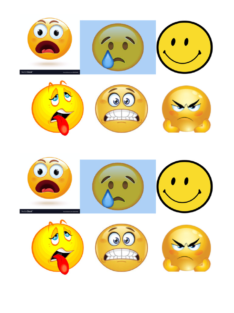 6x2 Emotions Hide Seek | PDF