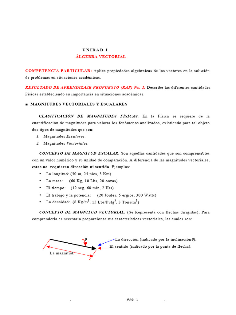 Algebra Vectorial | PDF | Vector Euclidiano | Triángulo