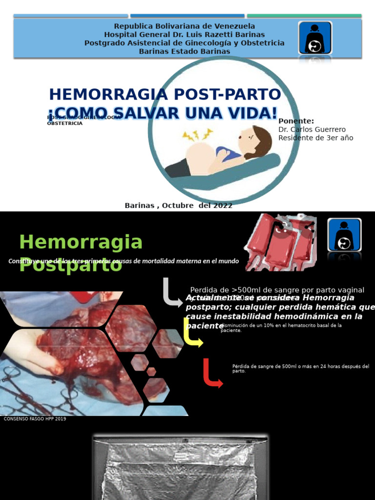 Hemorragia Post Parto-1 | PDF | Parto | Especialidades Medicas
