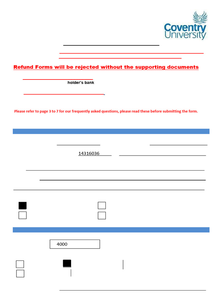 Tuition & Accommodation Refund Guide | PDF | Banks | Payments