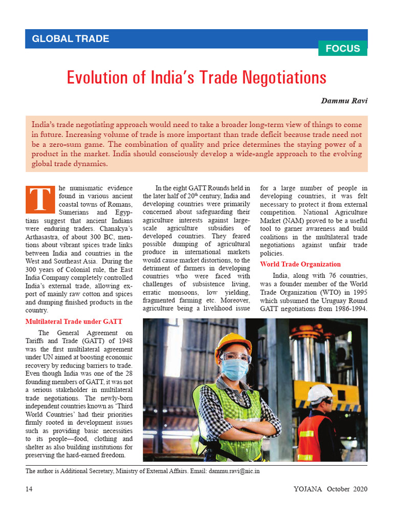 FOCUS-Evolution Of..by Dammu Ravi | PDF | World Trade Organization ...