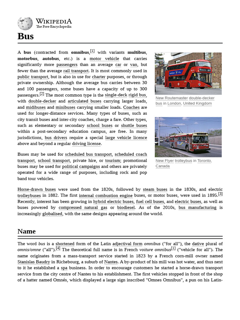 Bus | PDF | Bus | Transport
