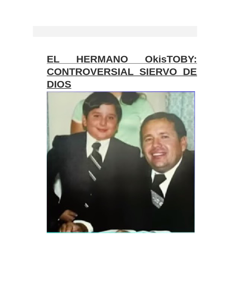 El Controversial Hermano Toby | PDF