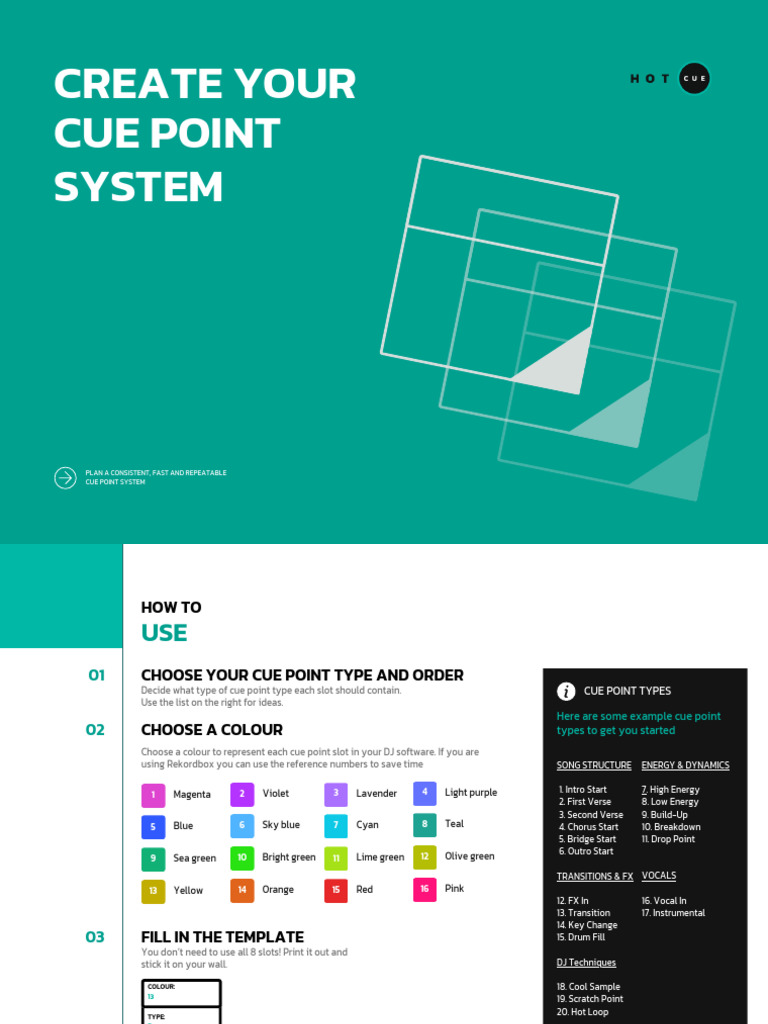 Cue Points System Download Guide | PDF | Color | Song Structure