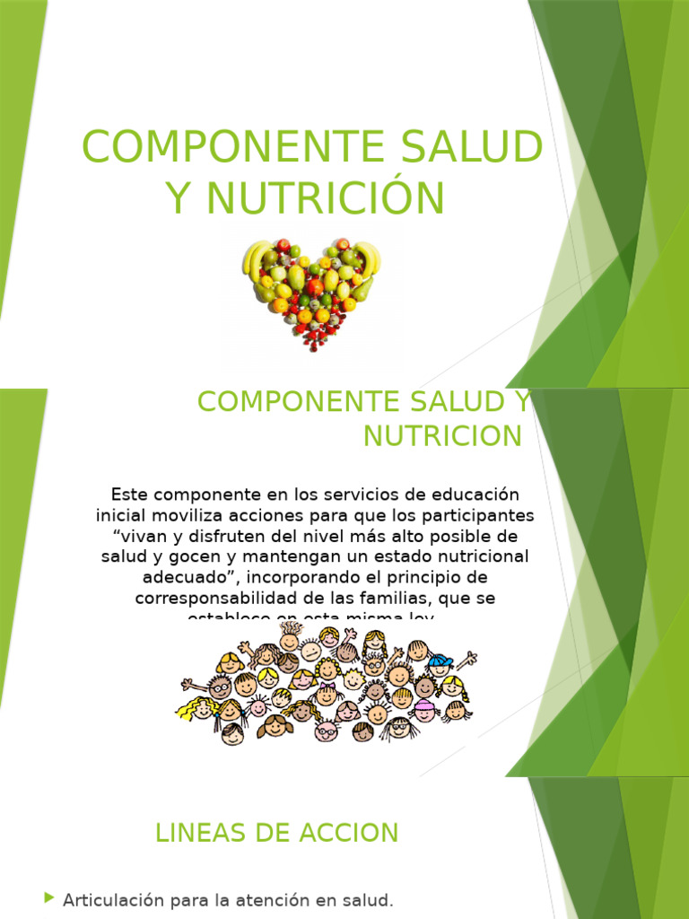 Salud y Nutrición en Educación Inicial | PDF | Nutrición | Dieta y ...