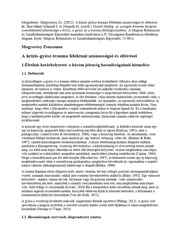 Mogyorósy Zsuzsanna Teljes Cikk | PDF