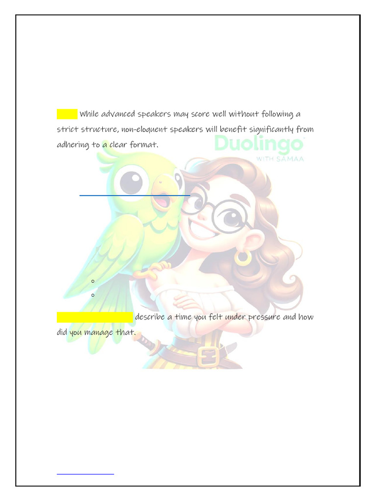 To Achieve A High Score in Duolingo Speaking | PDF | Communication ...