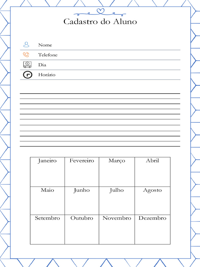 Cadastro Do Aluno-1-Mesclado | PDF