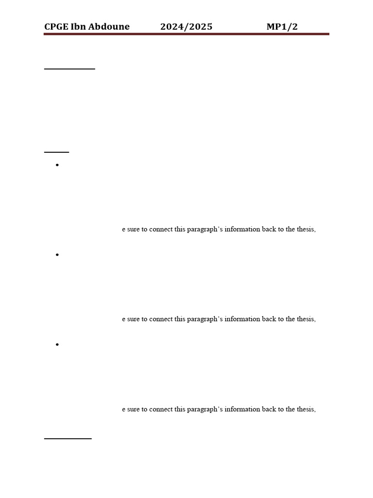 An Outline of A Synthesis Essay | PDF | Essays