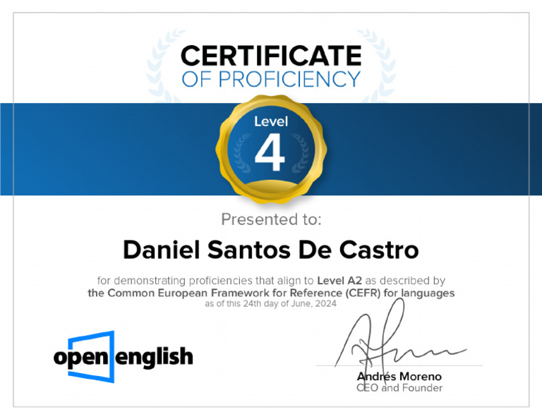 Certificate Level4 | PDF