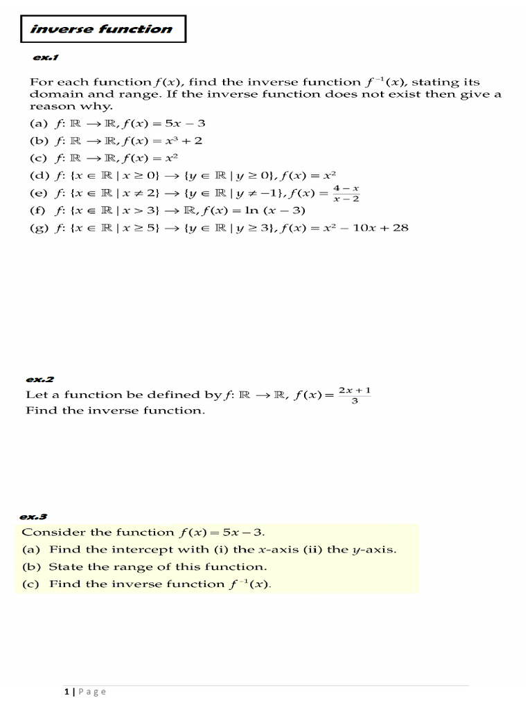 Functions Print 2 | PDF