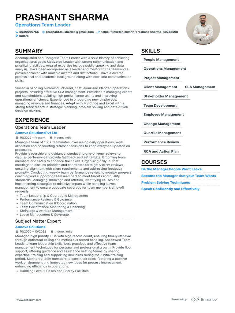Prashant Sharma Resume | PDF | Leadership | Regulatory Compliance