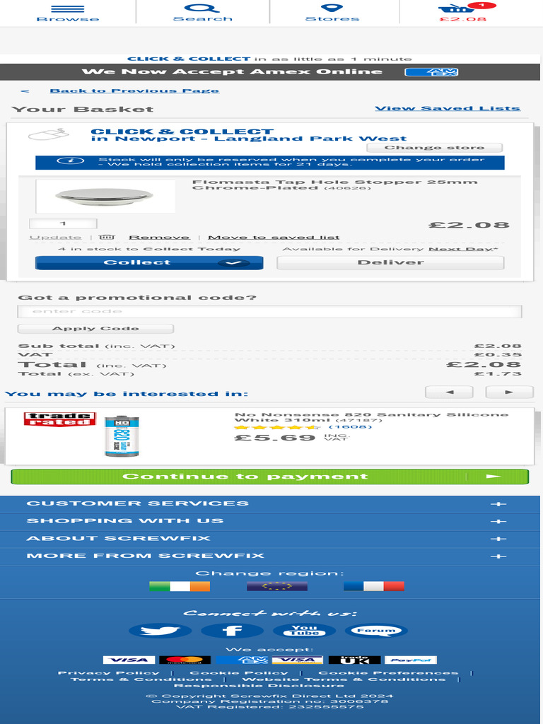 Welcome To Screwfix Screwfix Website 2 | PDF