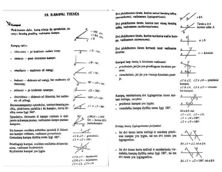 Kampai Ir Tieses Teorija | PDF