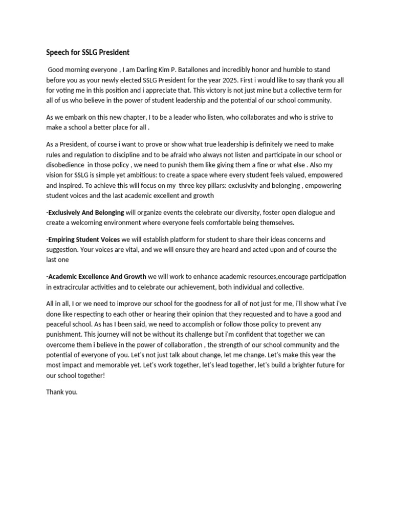 Speech For SSLG-WPS Office | PDF | Disciplines | Social Psychology