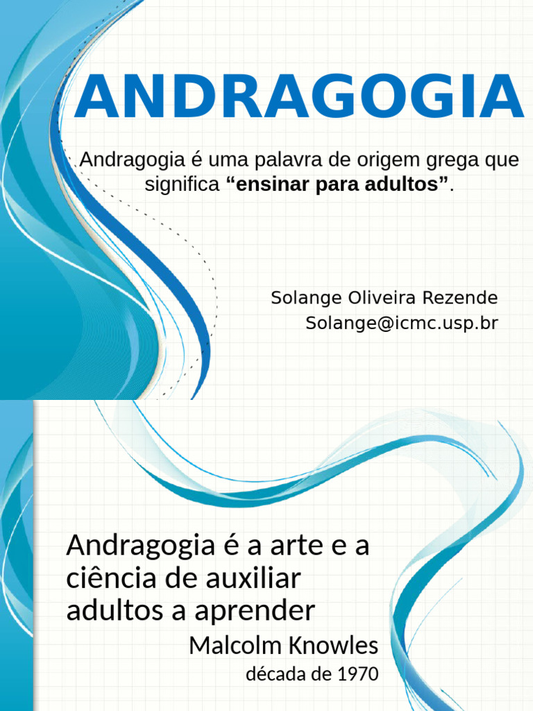 Andragogia: Aprendizagem para Adultos | PDF