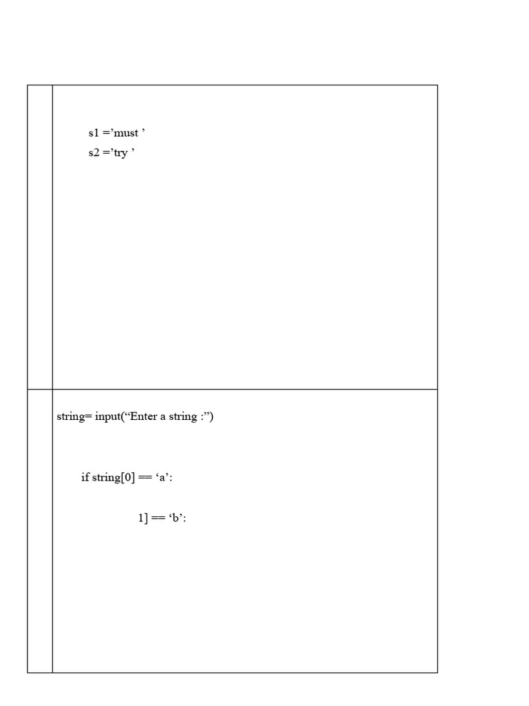 String Manipulation - Output Questions | PDF | Computer Programming ...