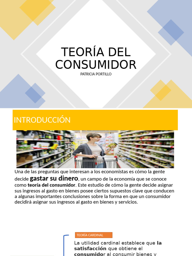 Teoría Del Consumidor | PDF | Utilidad | Utilidad marginal