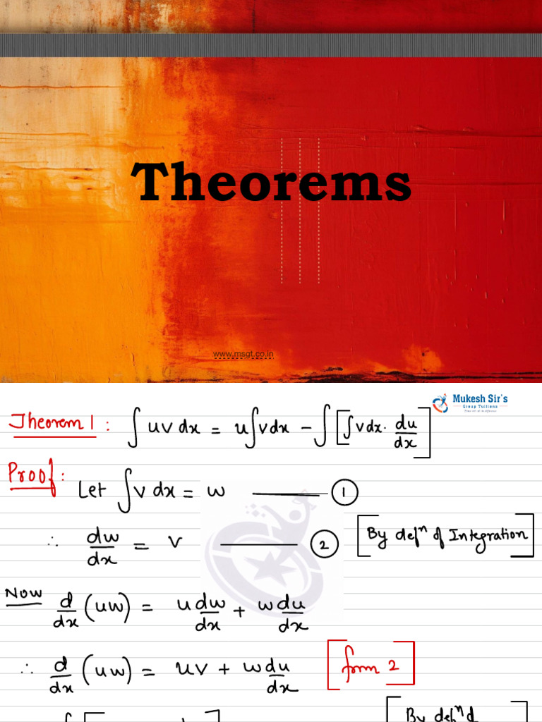 Theorems and Proofs in Integration | PDF | Mathematics | Mathematical Analysis