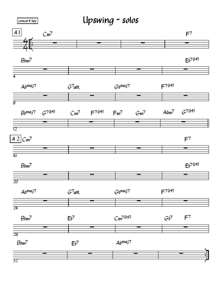 Upswing Solos Concert Key | PDF
