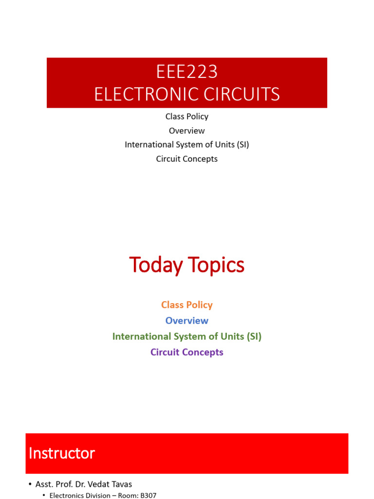 Electronics Chapter 1 | PDF | Electrical Network | Electric Current