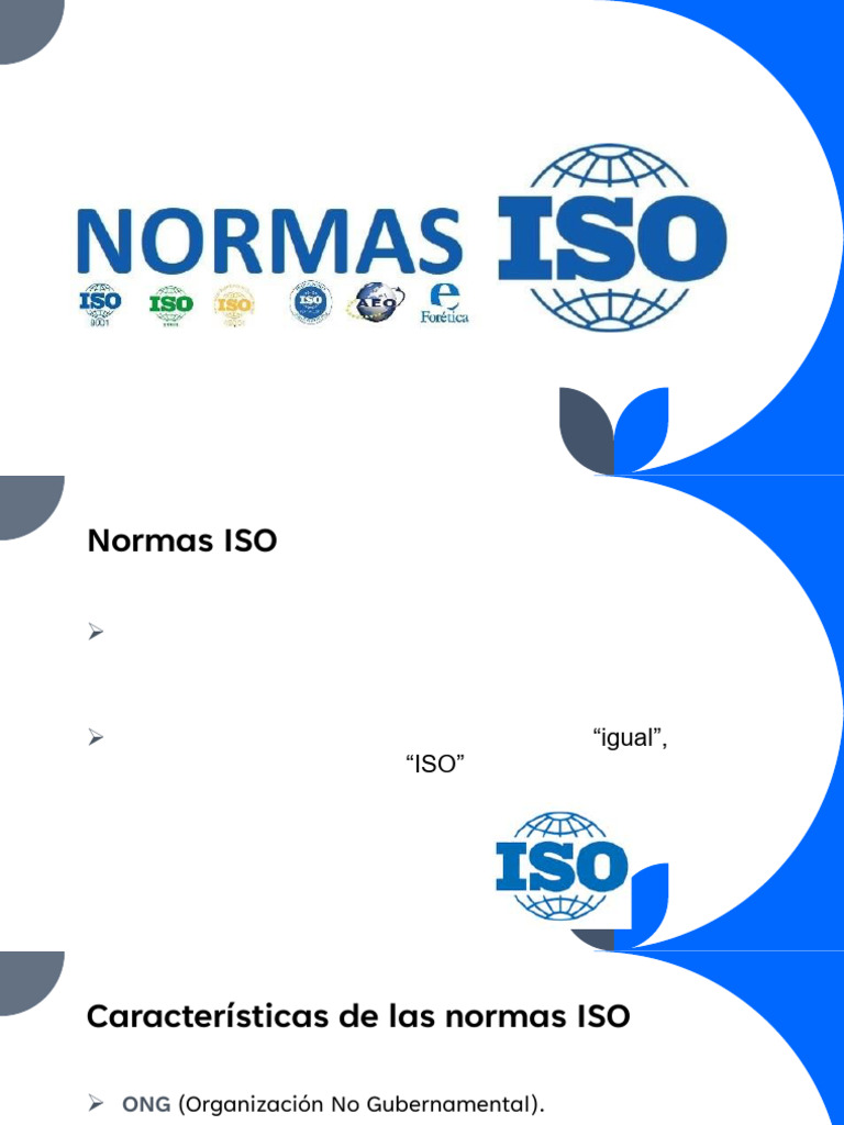 Características y Beneficios de Normas ISO | PDF | Calidad (comercial ...