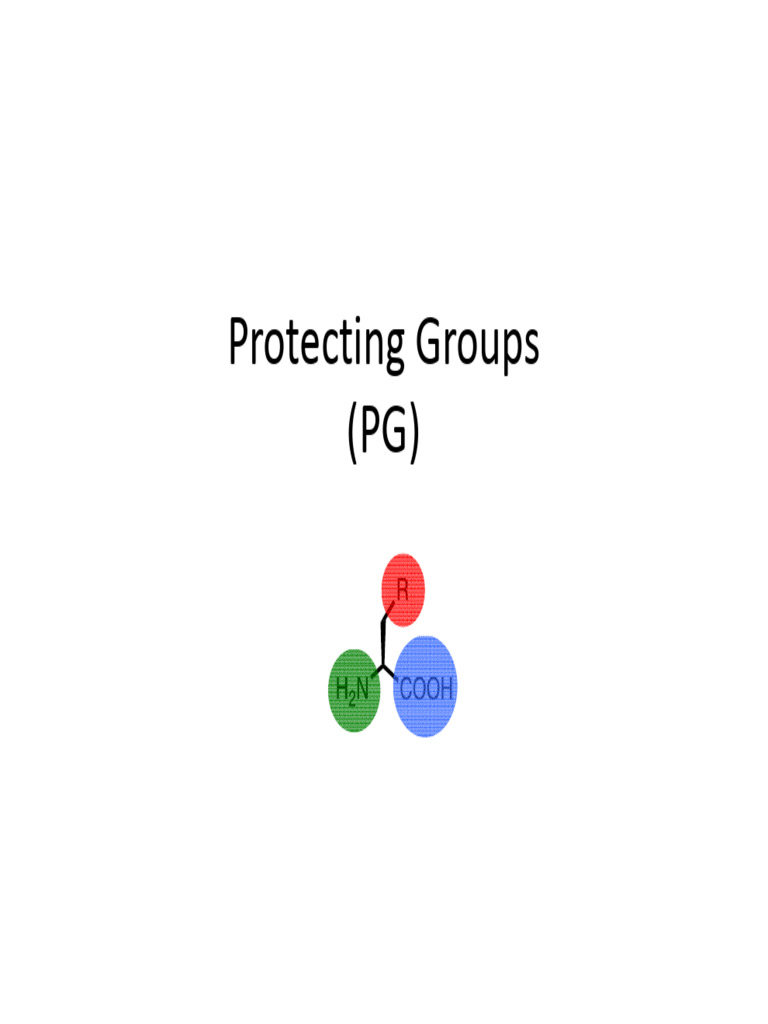 Protecting Groups | PDF | Amine | Organic Chemistry