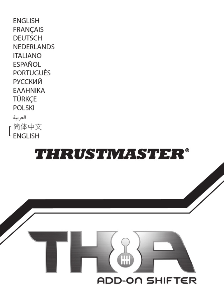 Thrustmaster Th8a Shifter | PDF | Play Station 3 | Manual Transmission