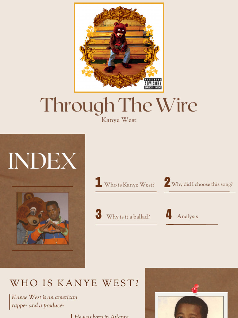 THROUGH THE WIRE - KANYE WEST Powerpoint | PDF | Kanye West | Rapping