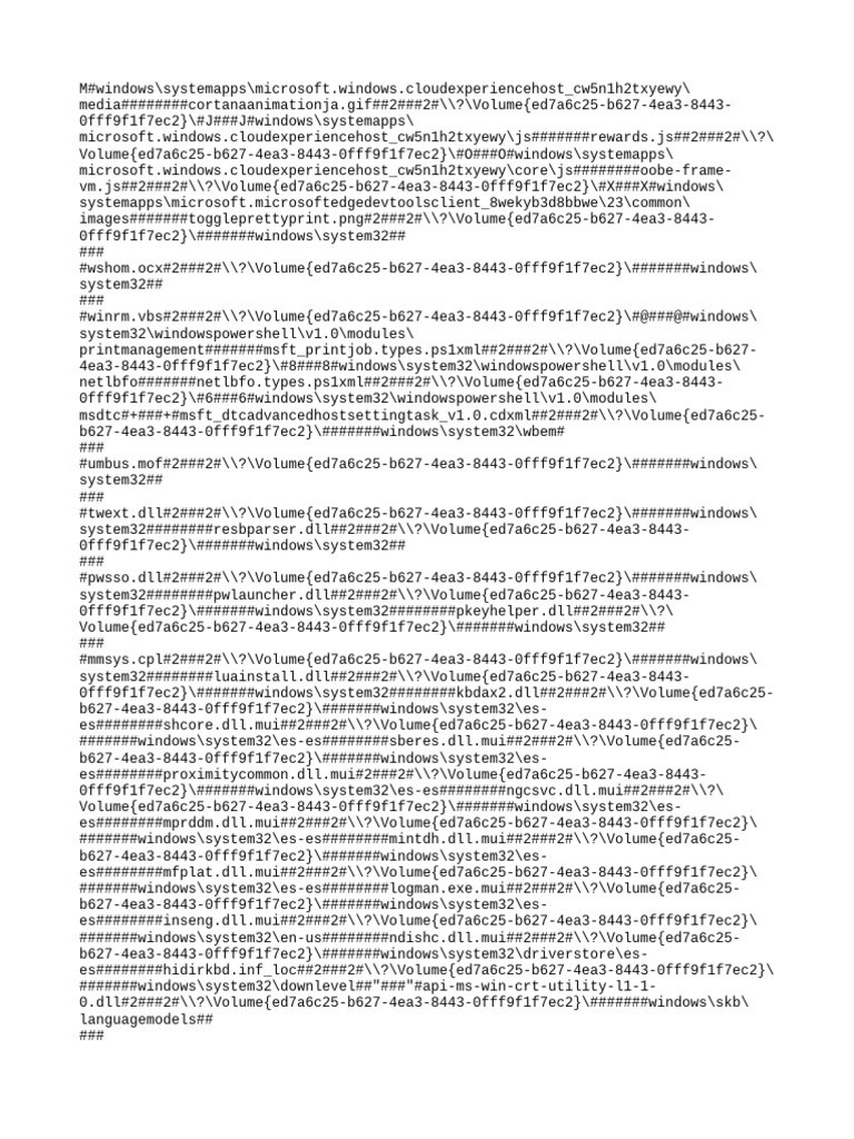 Windows System File Paths | PDF | Microsoft Windows | Computing