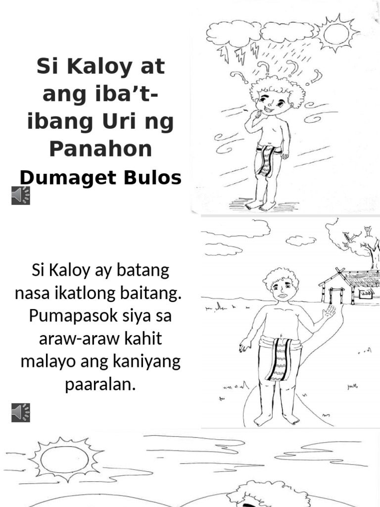 Si Kaloy at Ang Iba't Ibang Uri NG Panahon | PDF