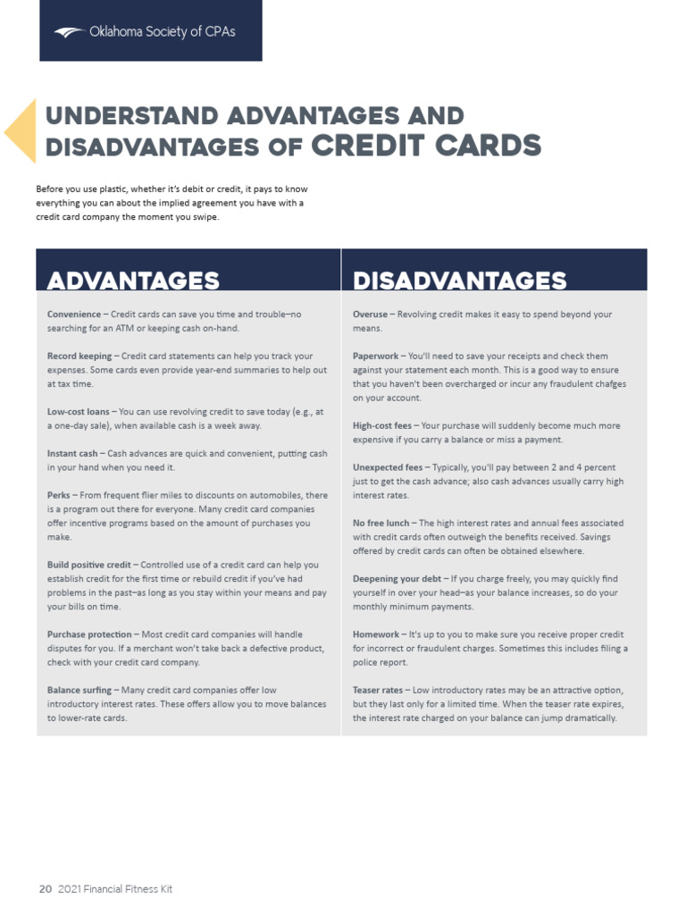 Credit Card Pros and Cons Guide | PDF | Credit Card | Economies