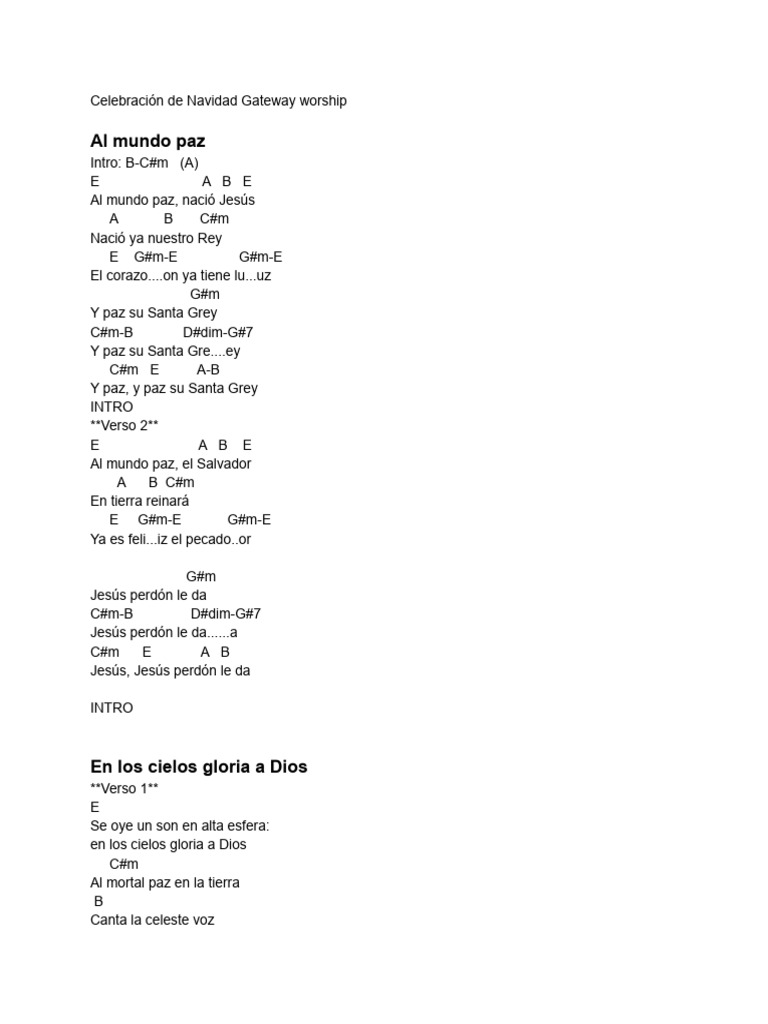 2022 Navidad Songs | PDF | Cristo (título) | Jesús