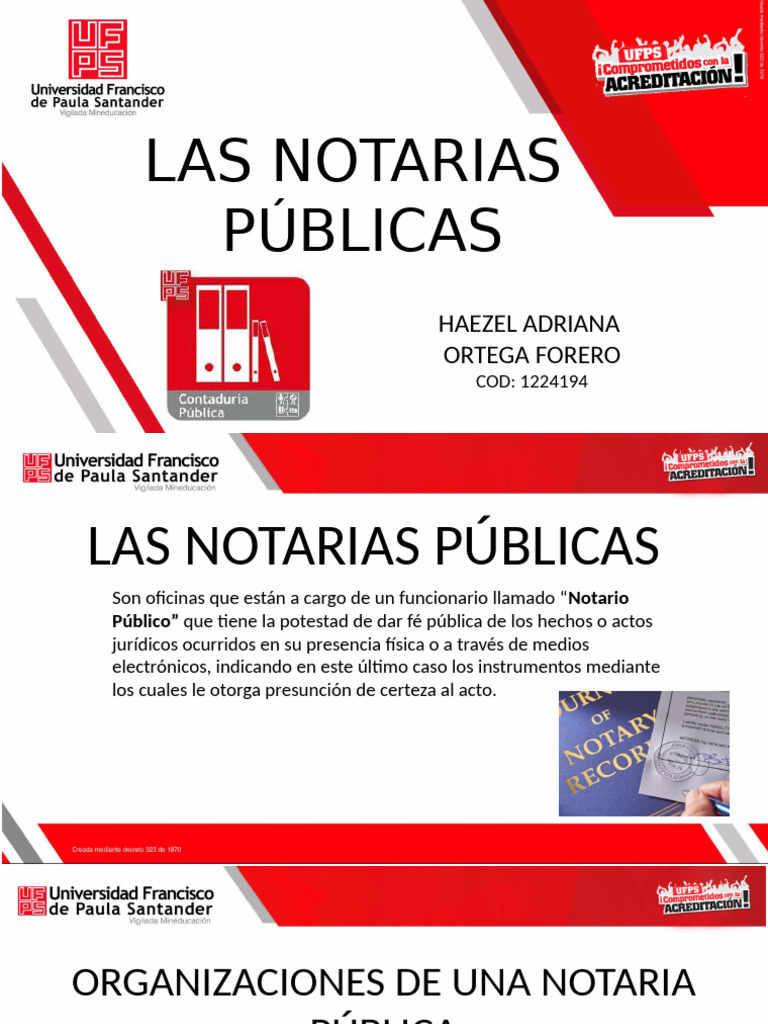 Funciones y Organización de Notarías Públicas | PDF | Derecho Civil ...