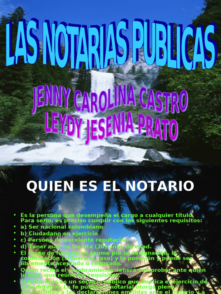 Requisitos y Funciones del Notario | PDF