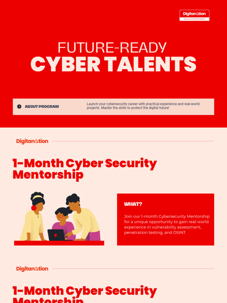 Cybersecurity Mentorship Program Overview | PDF | Computer Security | Security