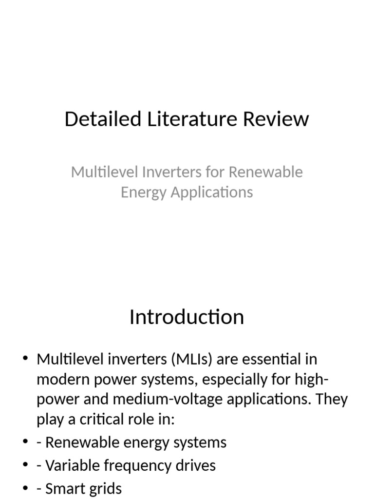 Detailed Literature Review MLIs (1) | PDF