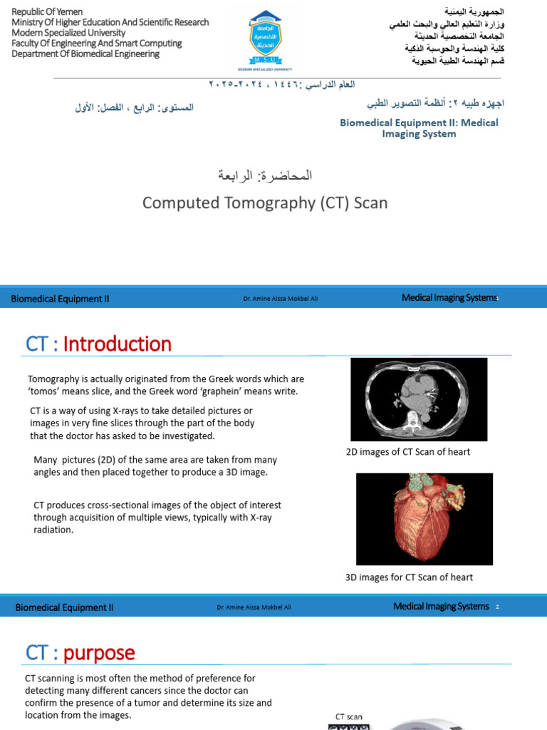 CT Imaging Systems Overview | PDF | Ct Scan | Radiography