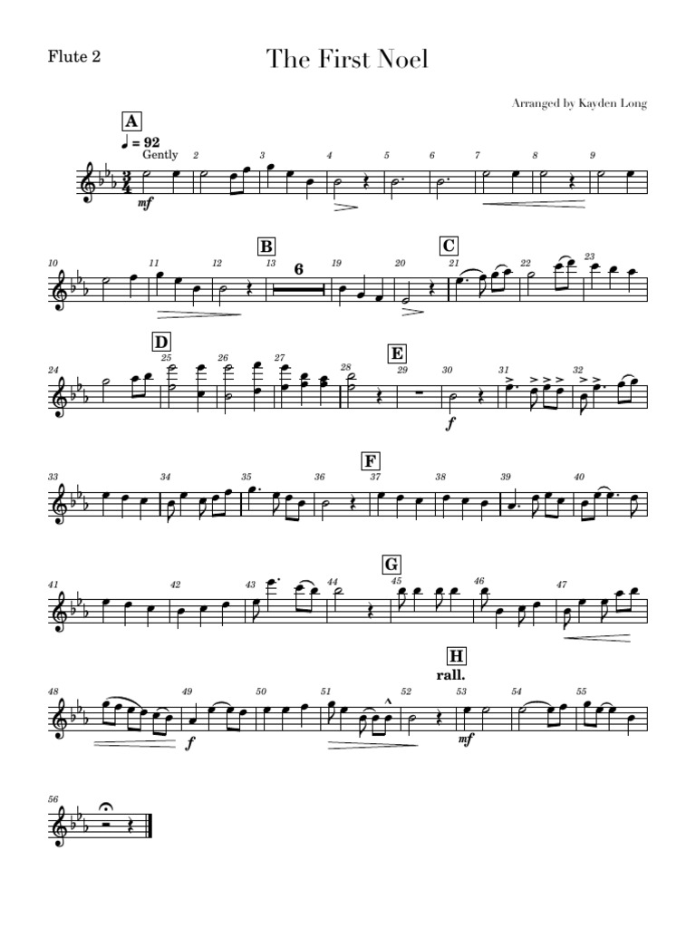 The First Noel v1 PDF-Flute - 2 | PDF