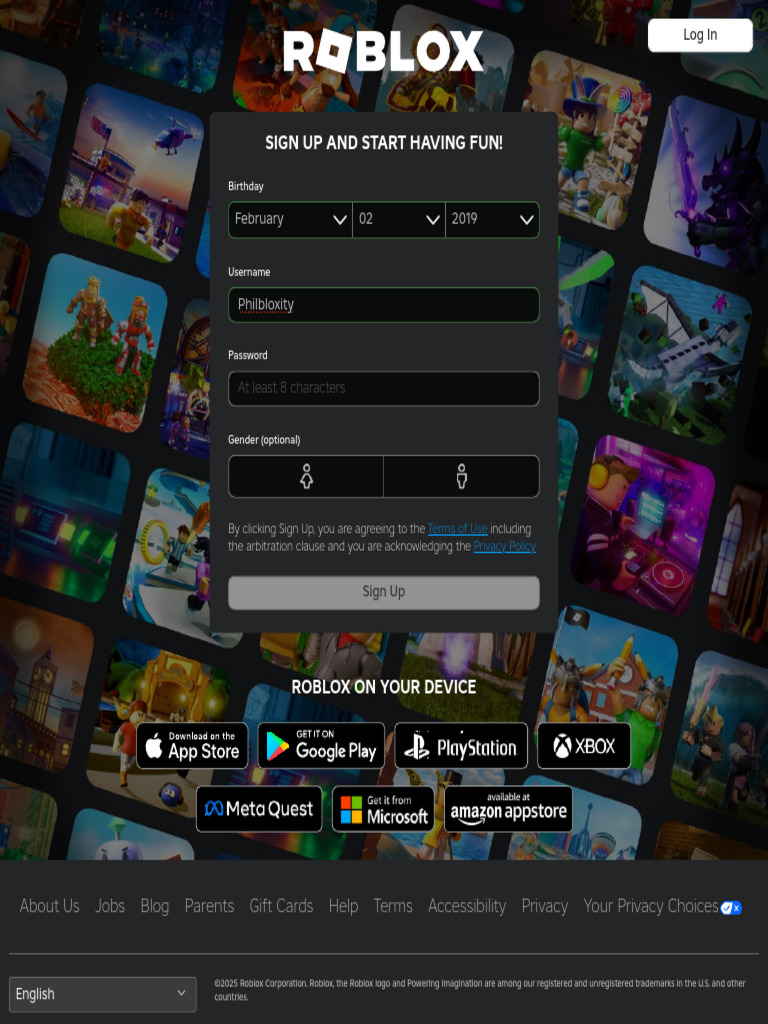Roblox Sign Up and Privacy Info | PDF
