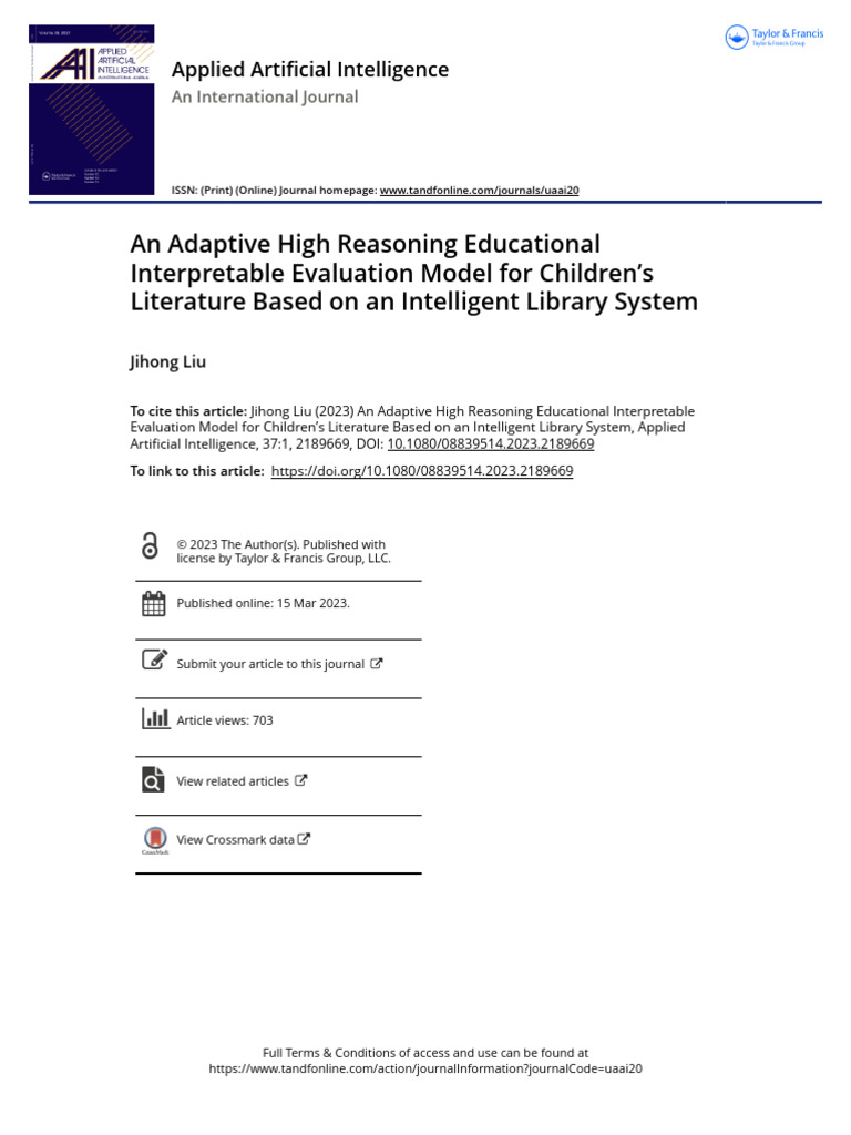 An Adaptive High Reasoning Educational Interpretable Evaluation Model ...