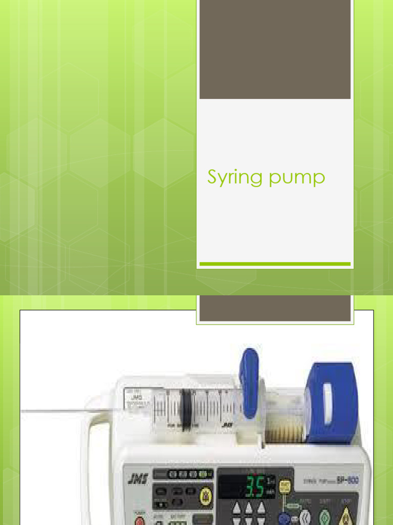 Syring pump | PDF