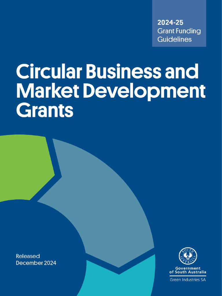 Circular Economy Grant Program Overview | PDF | Waste Management | Waste
