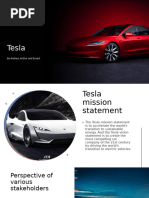 Tesla Inc.'S Vision, Mission, Objective and Values | PDF | Electric Car ...