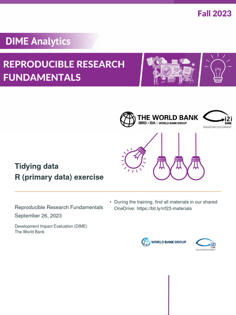 1 - Tidying Data - R - Primary | PDF | Computing | Computer Programming