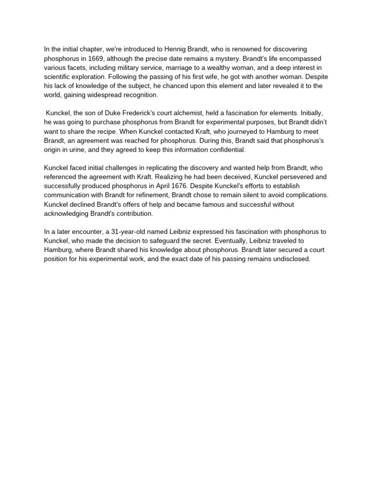 Blake Hammond - 13th Element Chapter 1 Summary | PDF