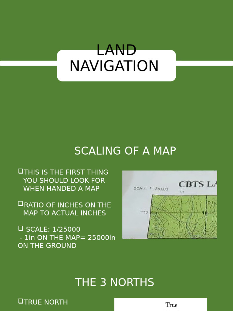 Land Navigation | PDF | Contour Line | Azimuth